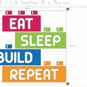 Eat Sleep Build Repeat SVG, Bricks Master SVG, Building Blocks SVG ...