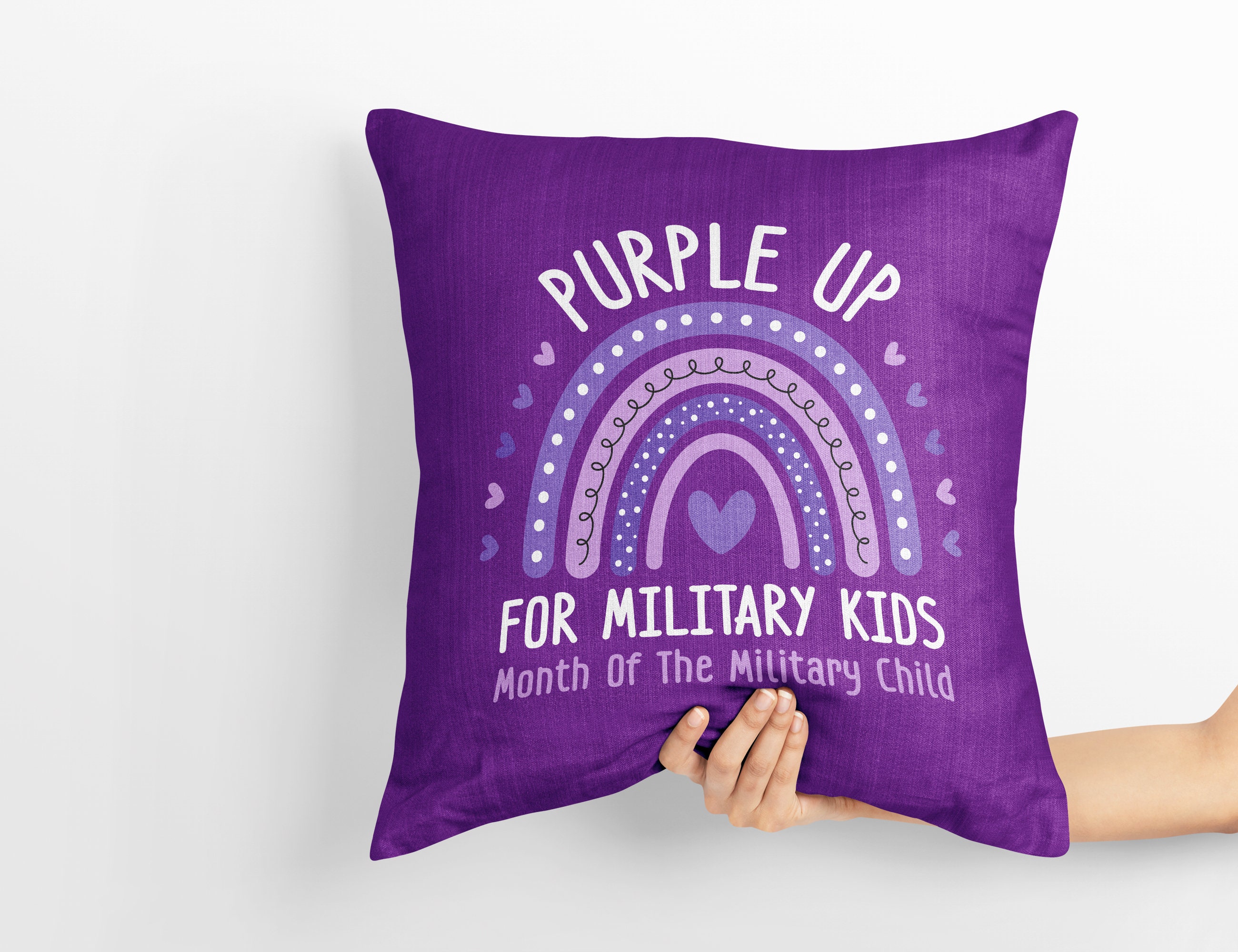 Purple up for Military Kids Svg Month of the Military Child - Etsy