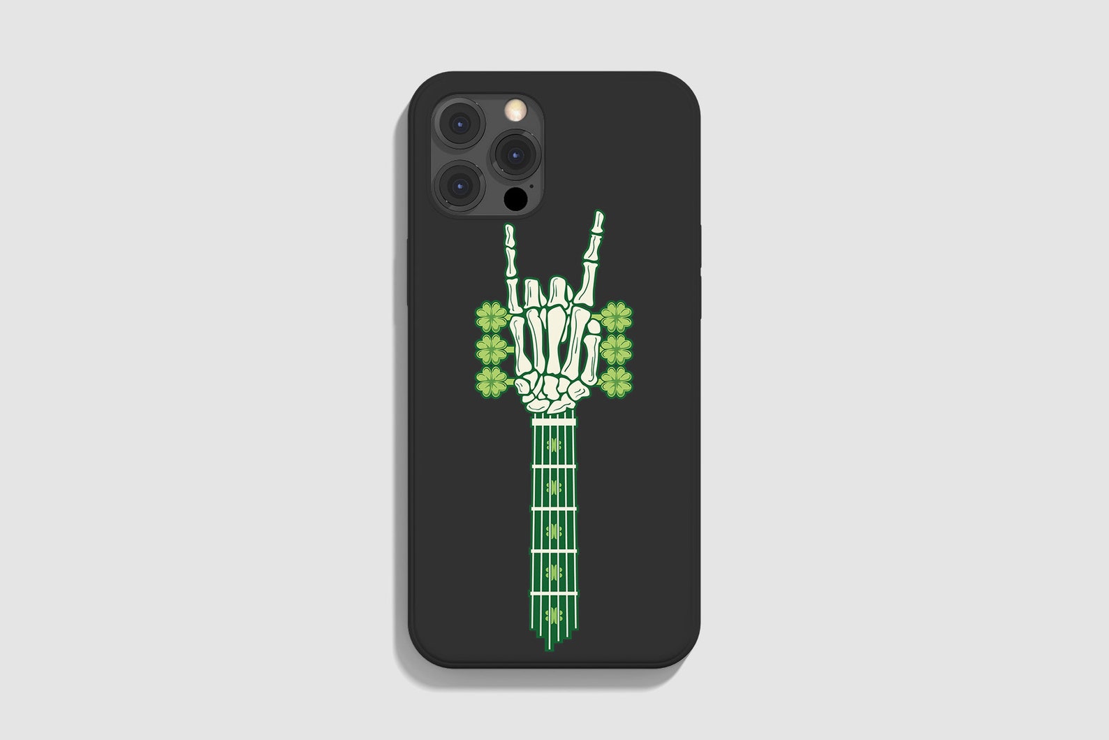 Shamrock Skeleton Hand Guitar Svg, Shamrock N Roll Svg, St Patricks Day ...