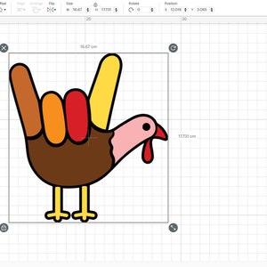 Peace Sign Turkey Hand SVG, I Love You Sign Turkey Hand SVG ...