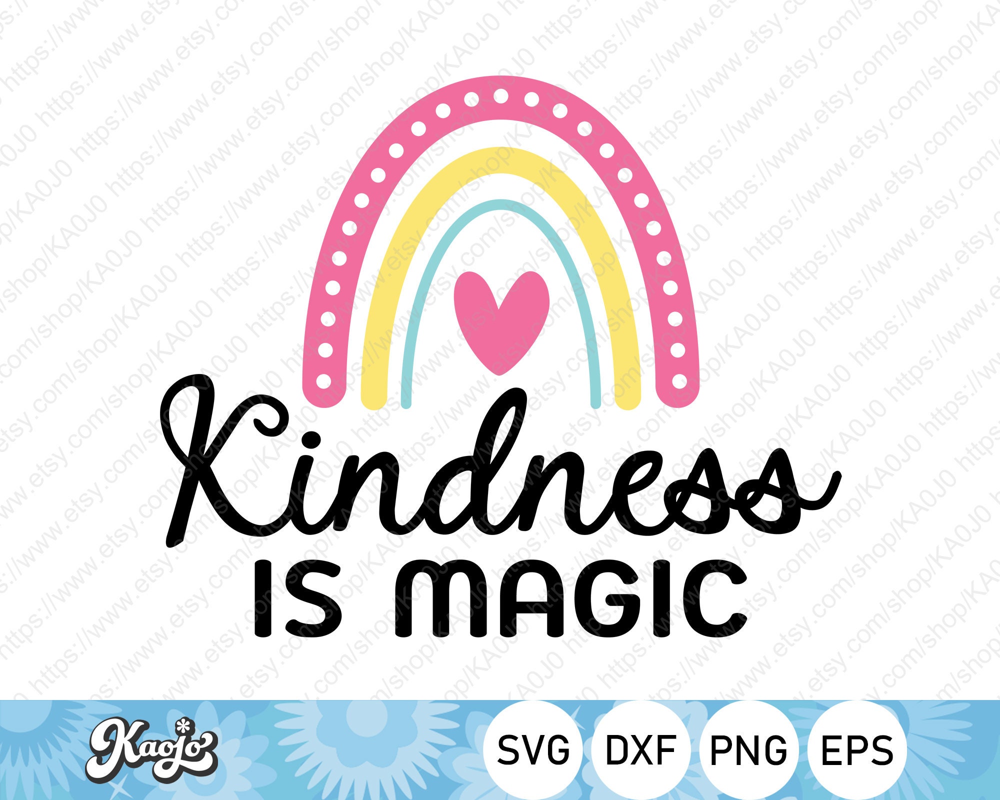 Kindness is Magic SVG, Be Kind SVG, Inspirational Quotes SVG, Boho ...