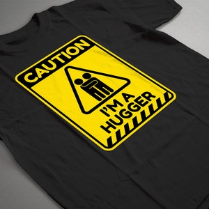 Caution I'm A Hugger Svg, Funny Free Hug Dealer Svg, Sarcastic Warning ...