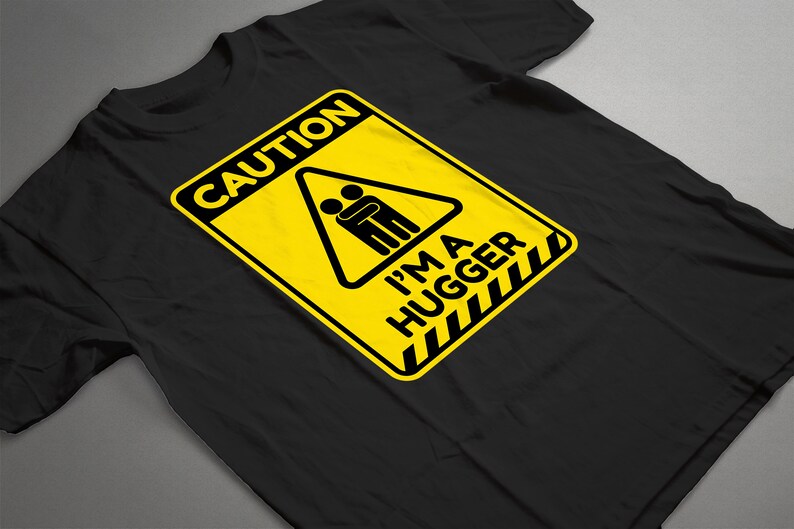 Caution I'm A Hugger Svg, Funny Free Hug Dealer Svg, Sarcastic Warning ...