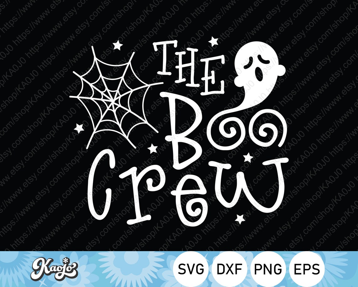 The Boo Crew SVG, Funny Halloween SVG, Kids Halloween SVG, Halloween ...