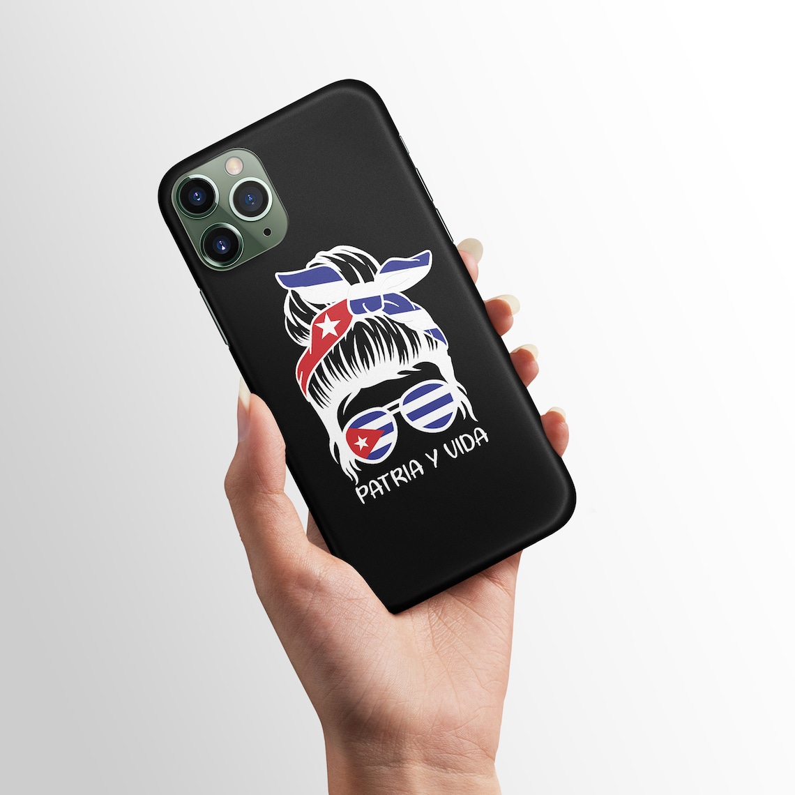 Messy Bun Cuba Flag SVG Cuban Skull Mom SVG Sunglasses Messy - Etsy