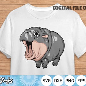 Moo Deng Svg Bundle, Thai Baby Pygmy Hippopotamus Svg, Santa Hippo Svg ...