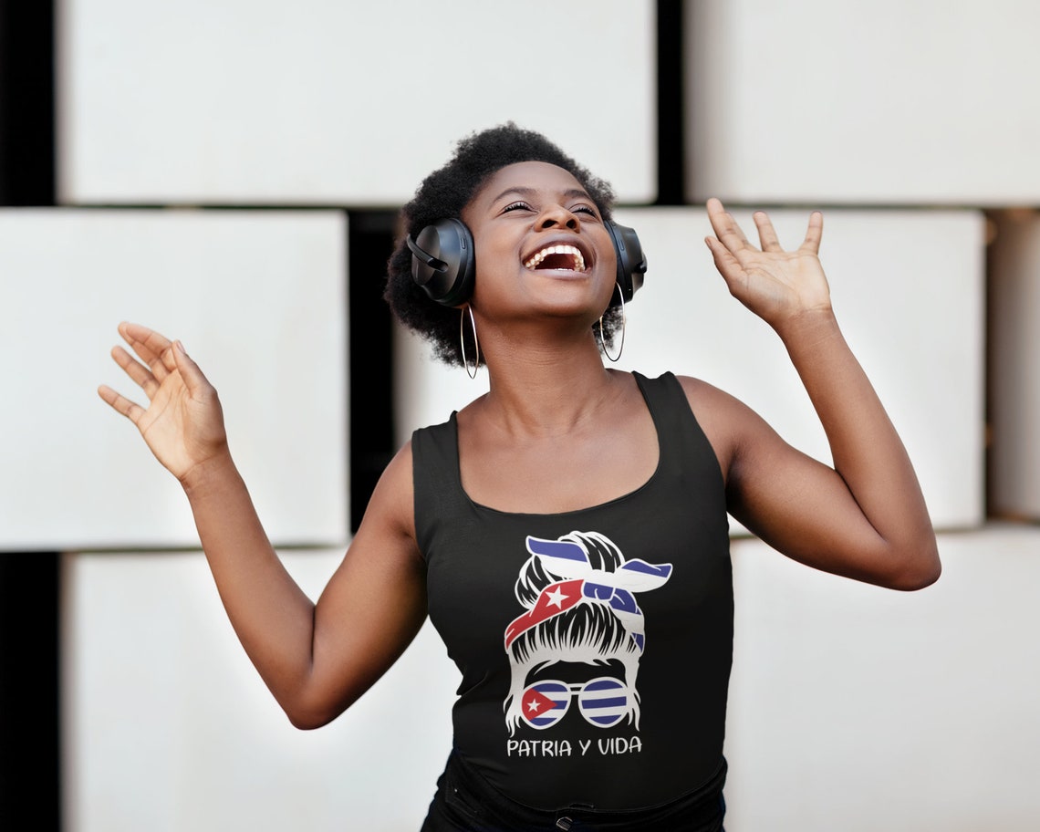 Messy Bun Cuba Flag SVG Cuban Skull Mom SVG Sunglasses Messy - Etsy