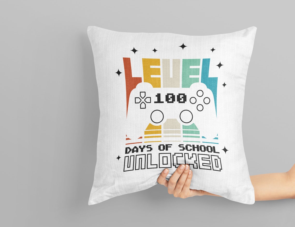 Level 100 Days of School Unlocked Svg, Level Unlocked Svg, 100 Days of ...