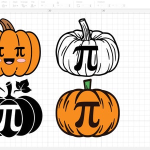 Pumpkin Pi Svg Bundle, Funny Math Pumpkin Pie Halloween Svg ...