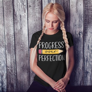 Progress Over Perfection Svg, Inspirational Motivational Svg, Back to ...