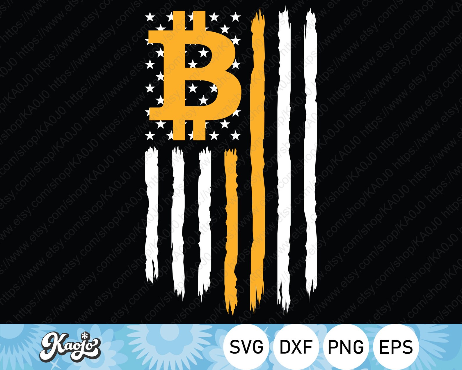 Bitcoin USA Flag SVG Distressed Bitcoin American Flag Svg - Etsy