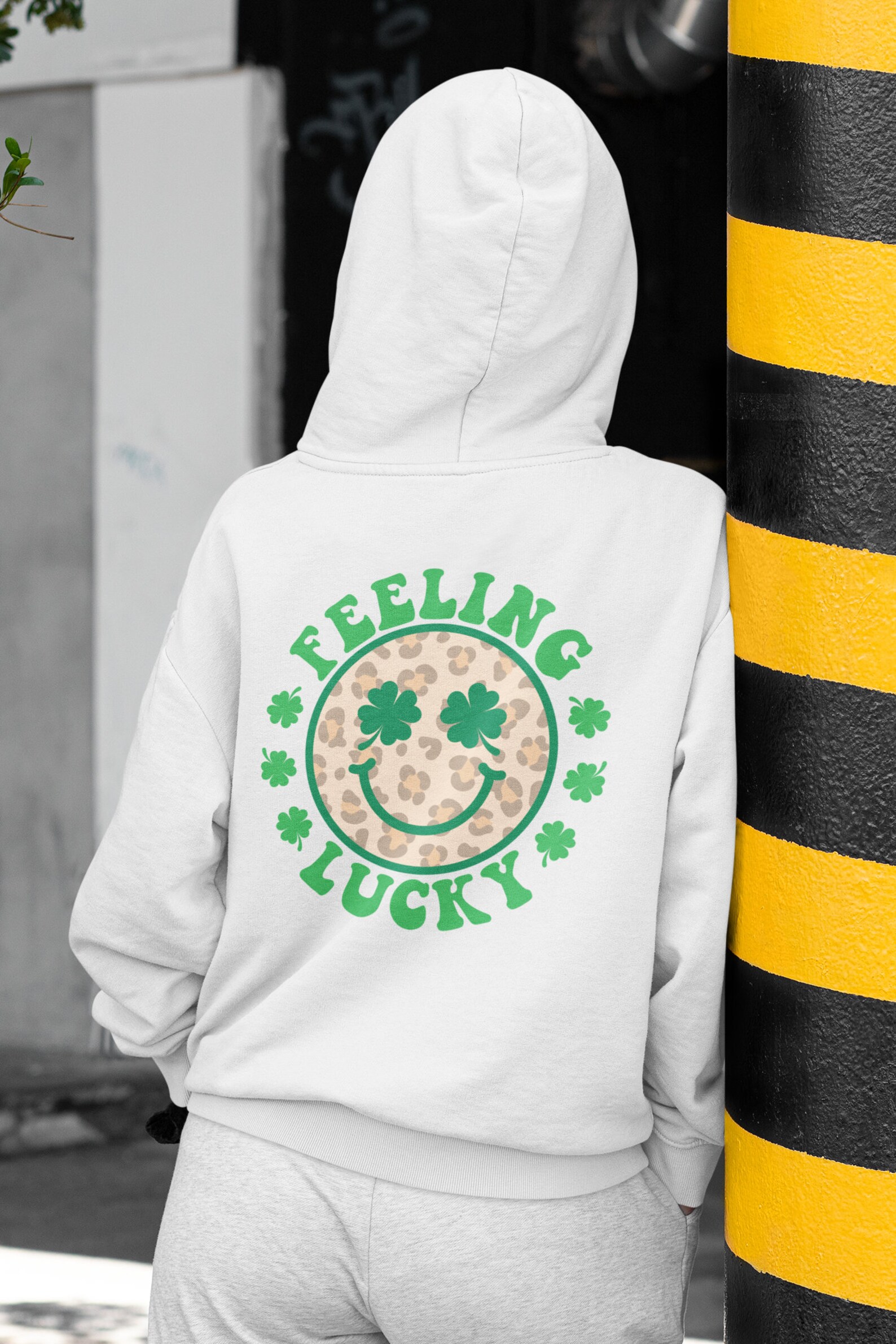 Feeling Lucky Svg Smiley Face Svg Lucky Shamrock Svg Happy | Etsy