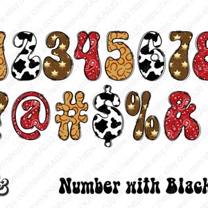 Country Doodle Letters PNG Bundle, Western Groovy Alphabet Uppercase ...