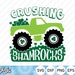 Crushing Shamrocks SVG, Saint Patrick's Day Monster Truck SVG, Shamrock ...