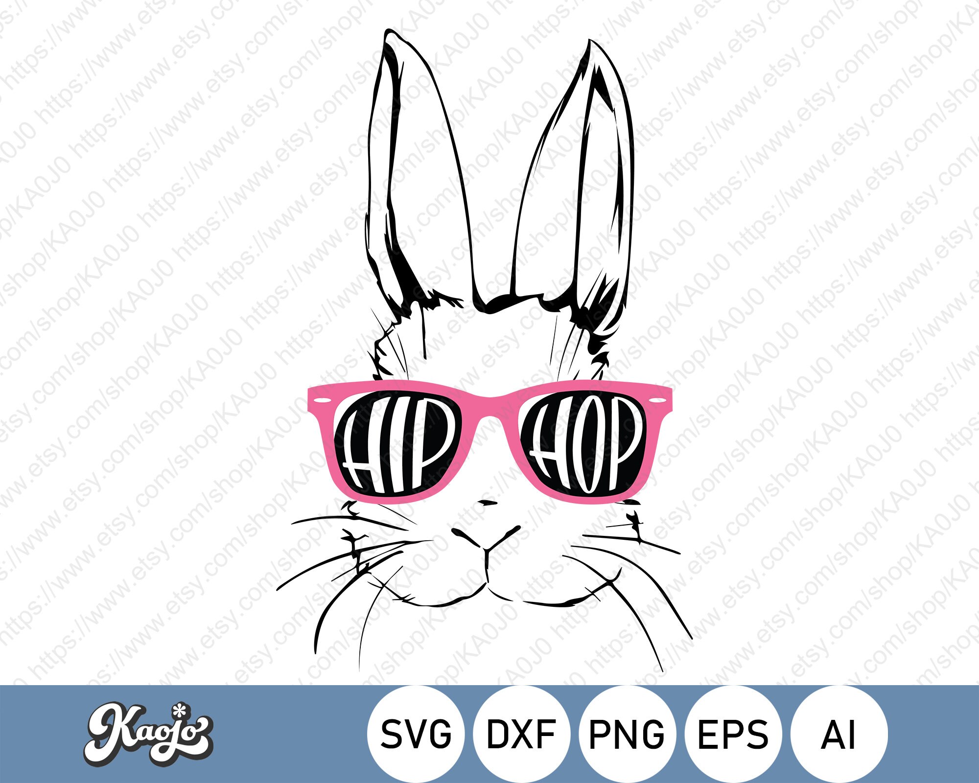 Cool bunny SVG Easter Bunny Hip Hop SVG Easter Rabbit Hip | Etsy