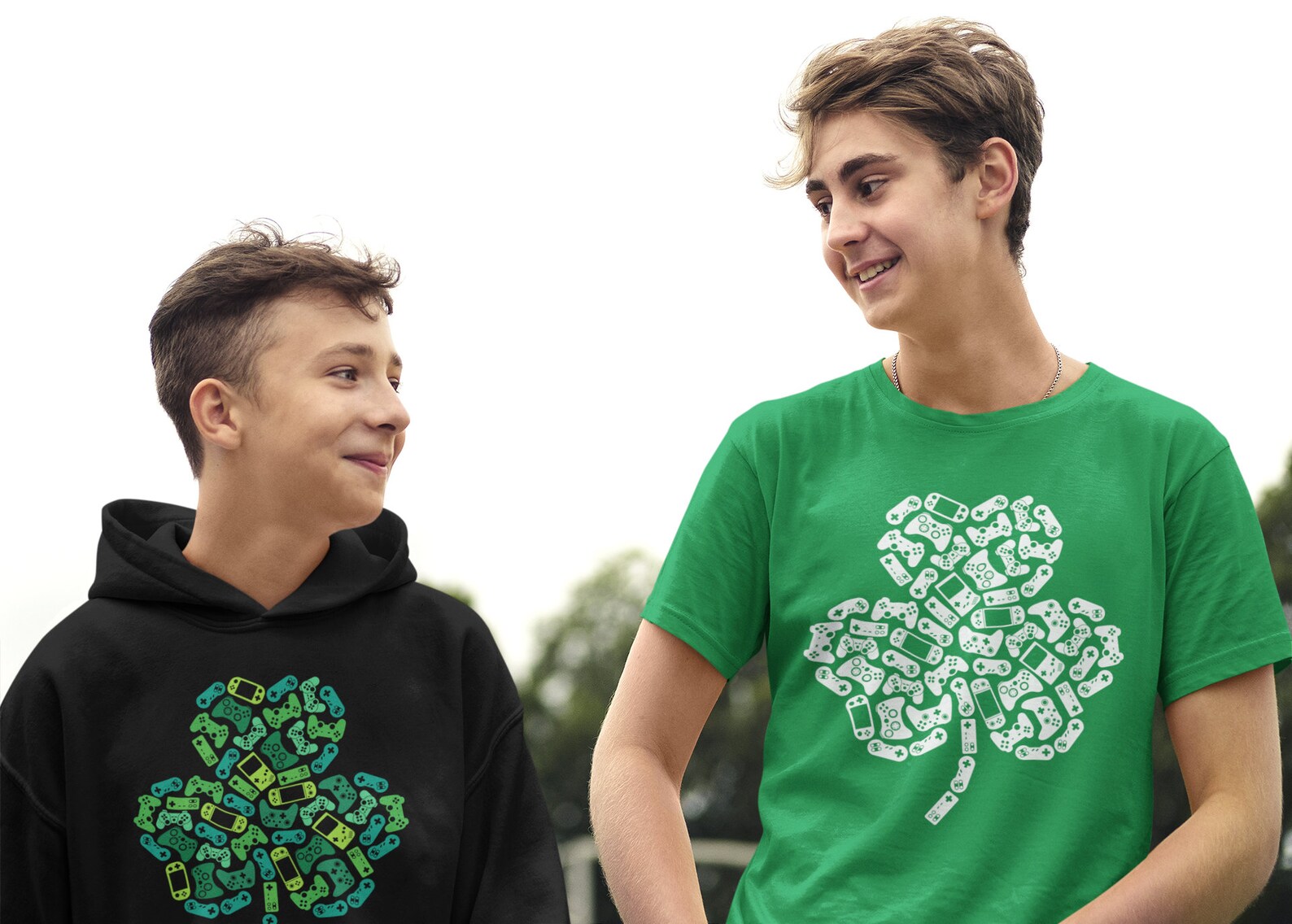 Shamrock Gaming Svg Video Game Shamrock Svg St Patrick's | Etsy