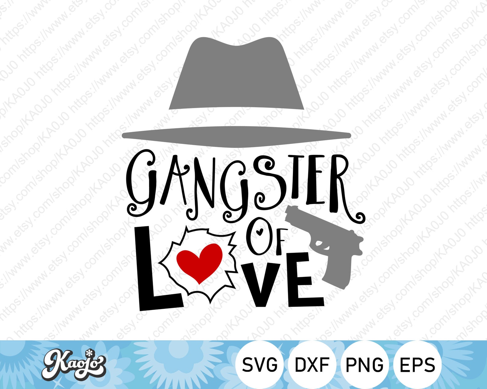 Gangster of Love Valentine Quote Gangster of Valentine - Etsy