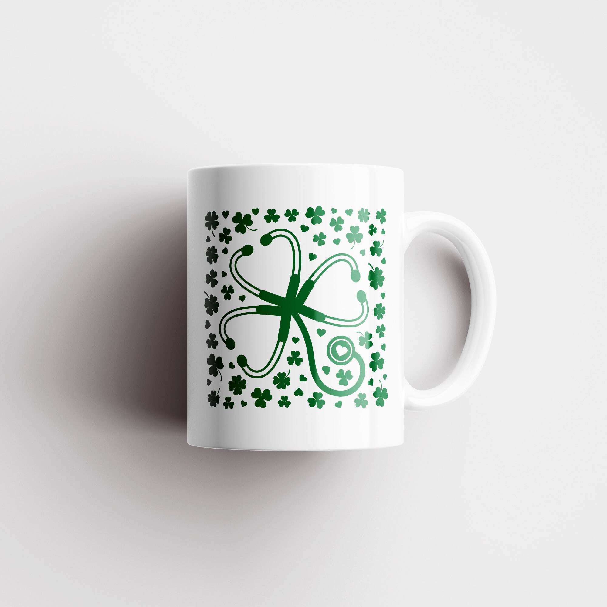 Nurse St. Patrick's Day SVG, Stethoscope Shamrock SVG, Shamrock SVG, St ...