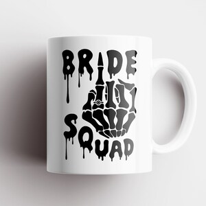 Bride or Die Svg, Bride Squad Svg, Halloween Spooky Bride Svg, Bride ...