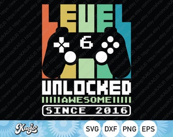 Level 6 Unlocked Svg - Etsy