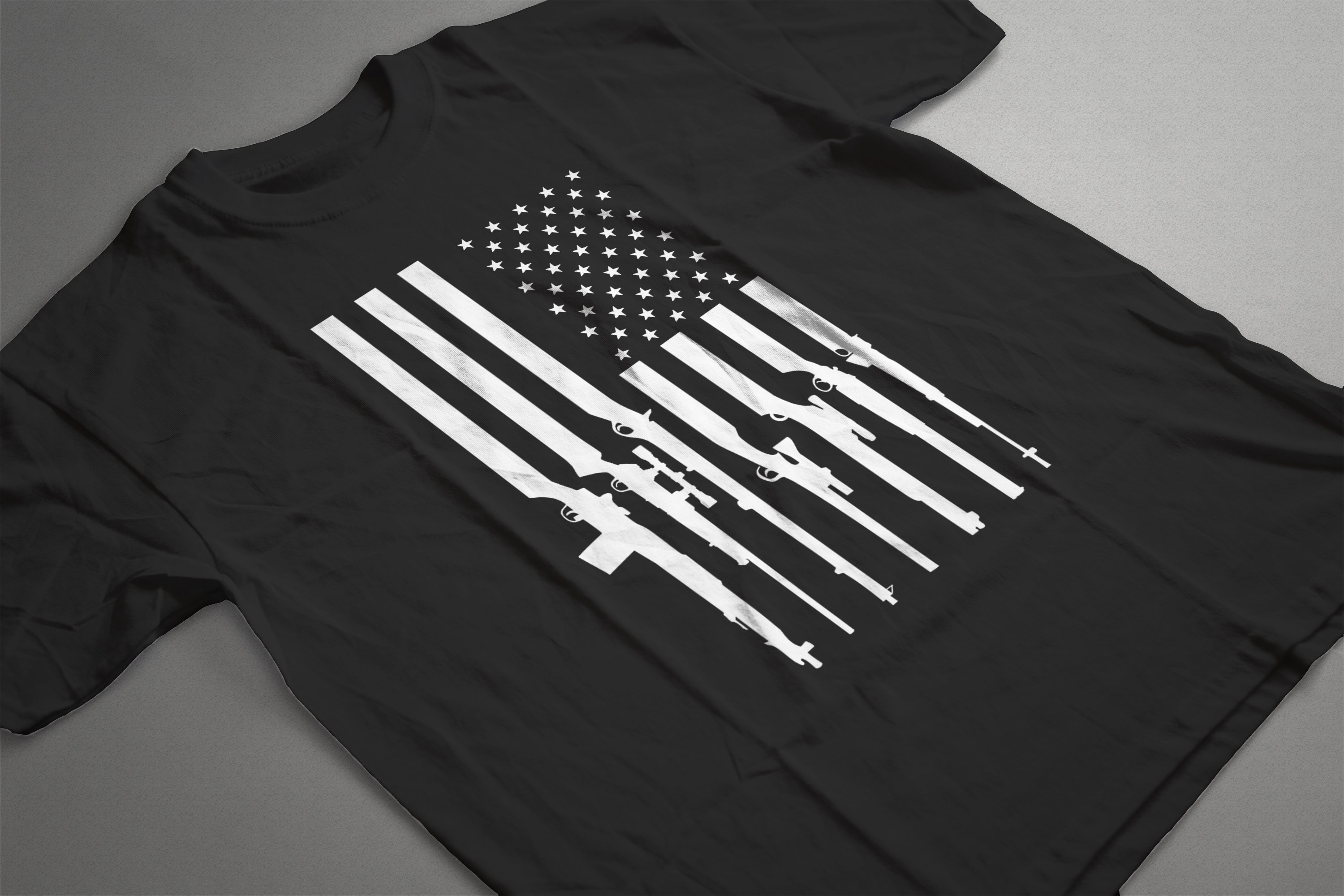 Gun Rifles American Flag SVG Military American Flag SVG - Etsy