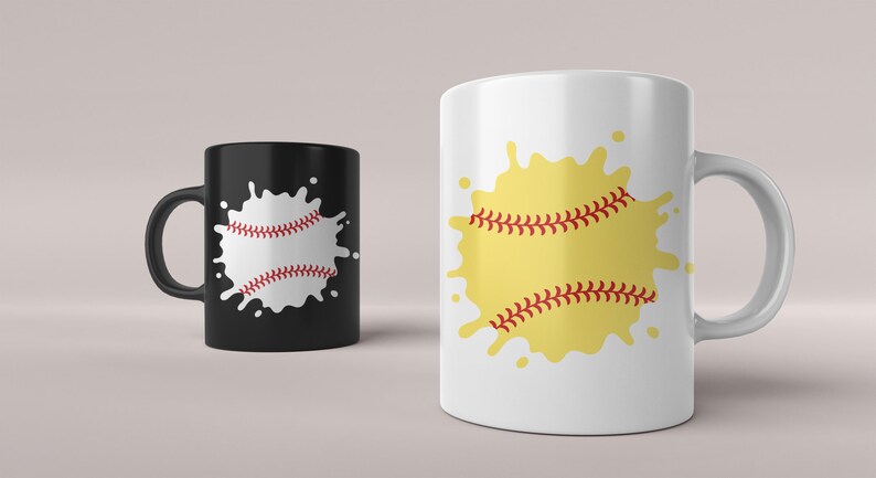 Splatter Sport Balls Bundle Svg Baseball and Softball Splash - Etsy