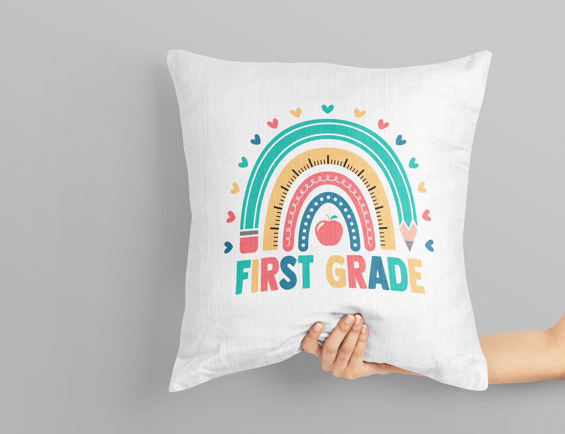 First Grade Rainbow Svg First Day of School Svg Back to - Etsy