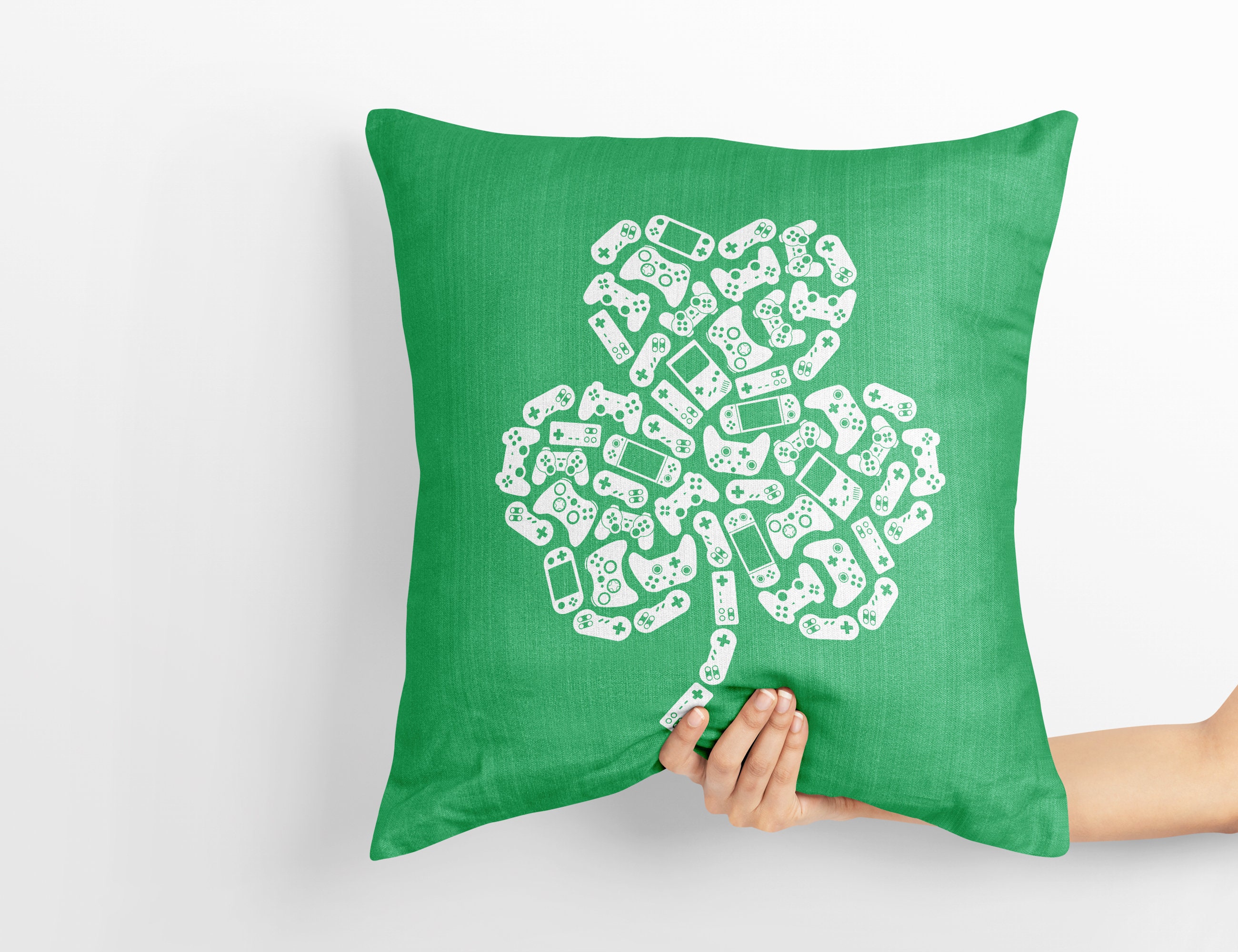 Shamrock Gaming Svg Video Game Shamrock Svg St Patrick's | Etsy