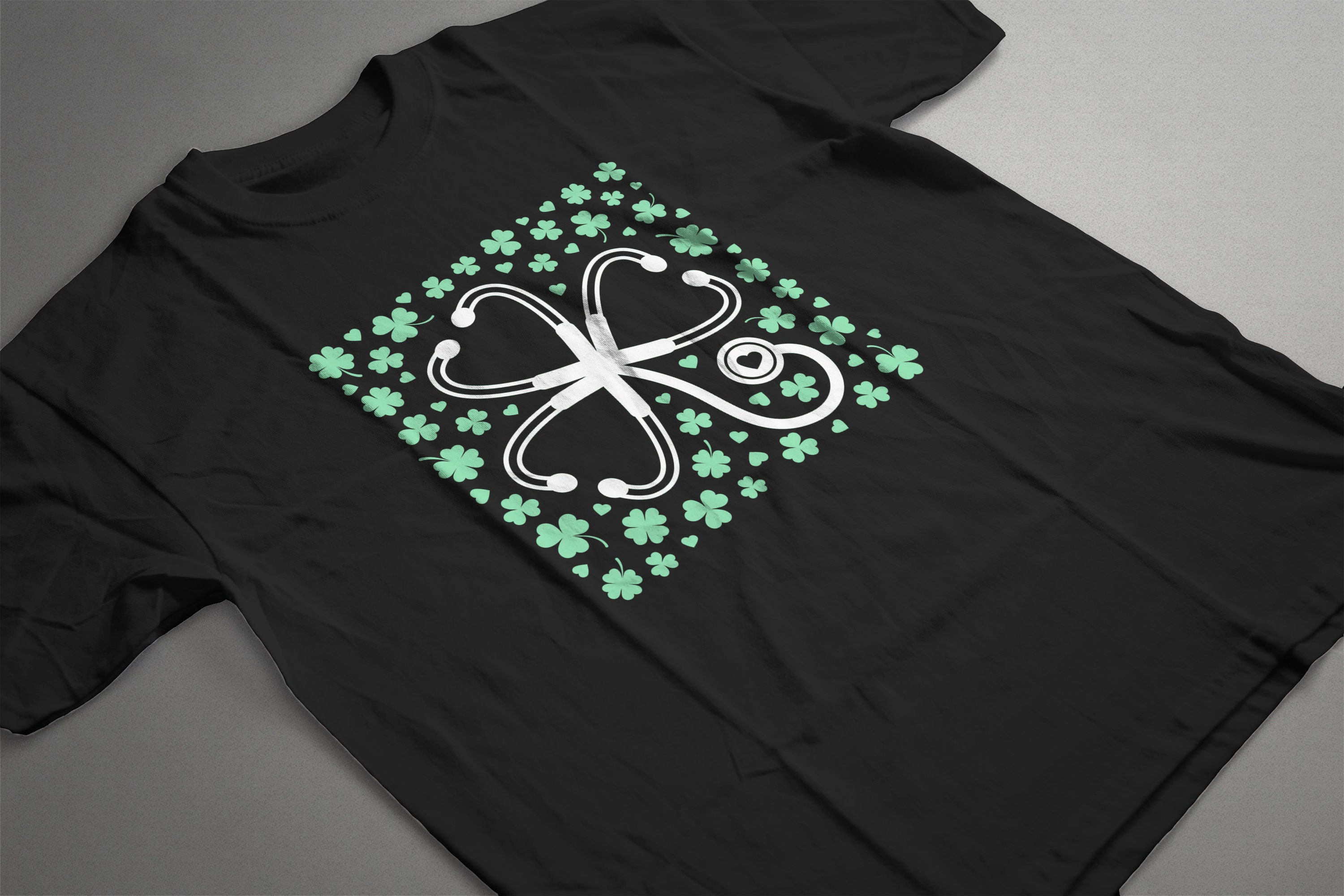 Nurse St. Patrick's Day SVG Stethoscope Shamrock SVG | Etsy