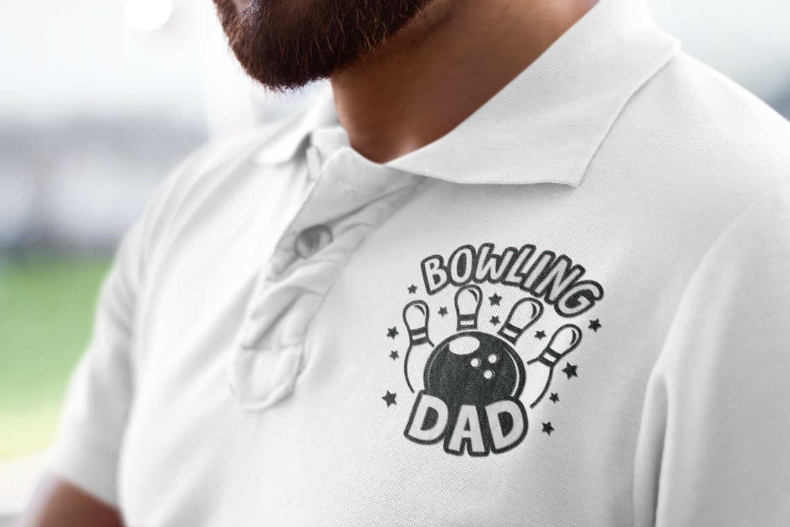 Bowling Dad SVG, Cute Bowling Papa SVG, Gift for Bowling Lover SVG ...