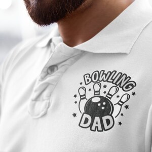 Bowling Dad SVG, Cute Bowling Papa SVG, Gift for Bowling Lover SVG ...