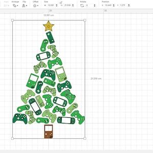 Christmas Tree Gamer Svg, Game Controller Assemble Tree Svg, X-mas Tree ...