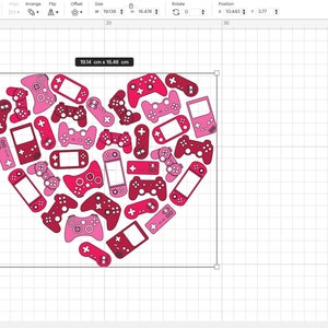 Video Game Heart Valentine's Day Svg, Console Game Controller Heart Svg ...