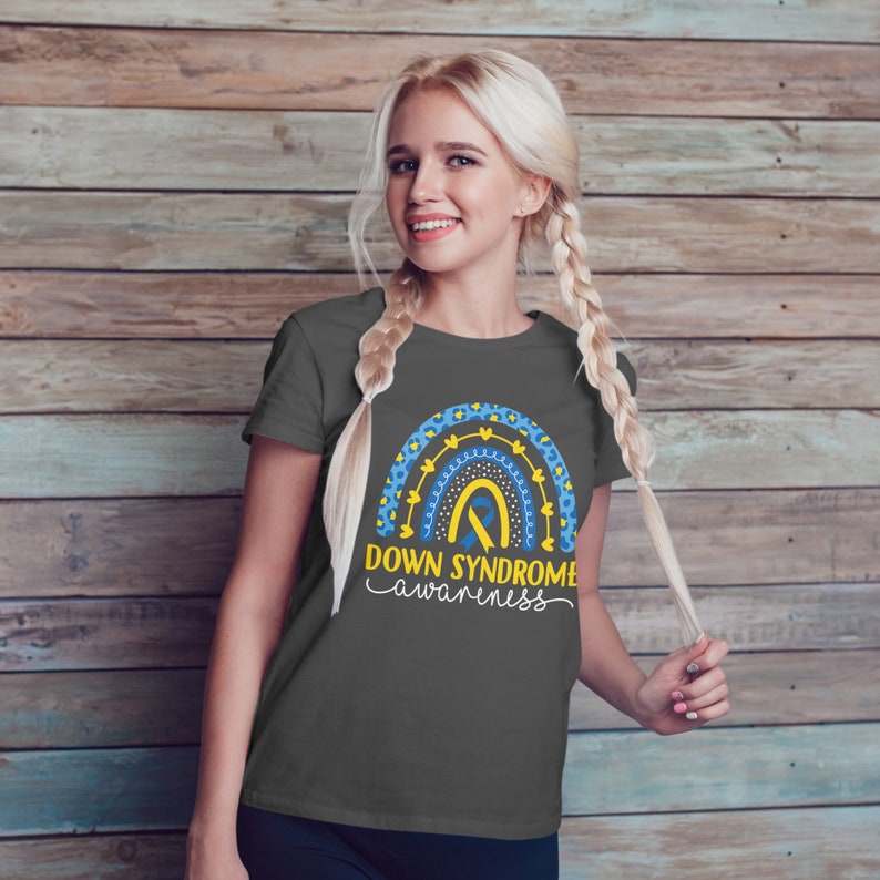 Down Syndrome Awareness Rainbow Svg Blue Gold Boho Rainbow - Etsy