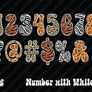 Wild Doodle Letters PNG Bundle, Groovy Animal Pattern Alphabet ...