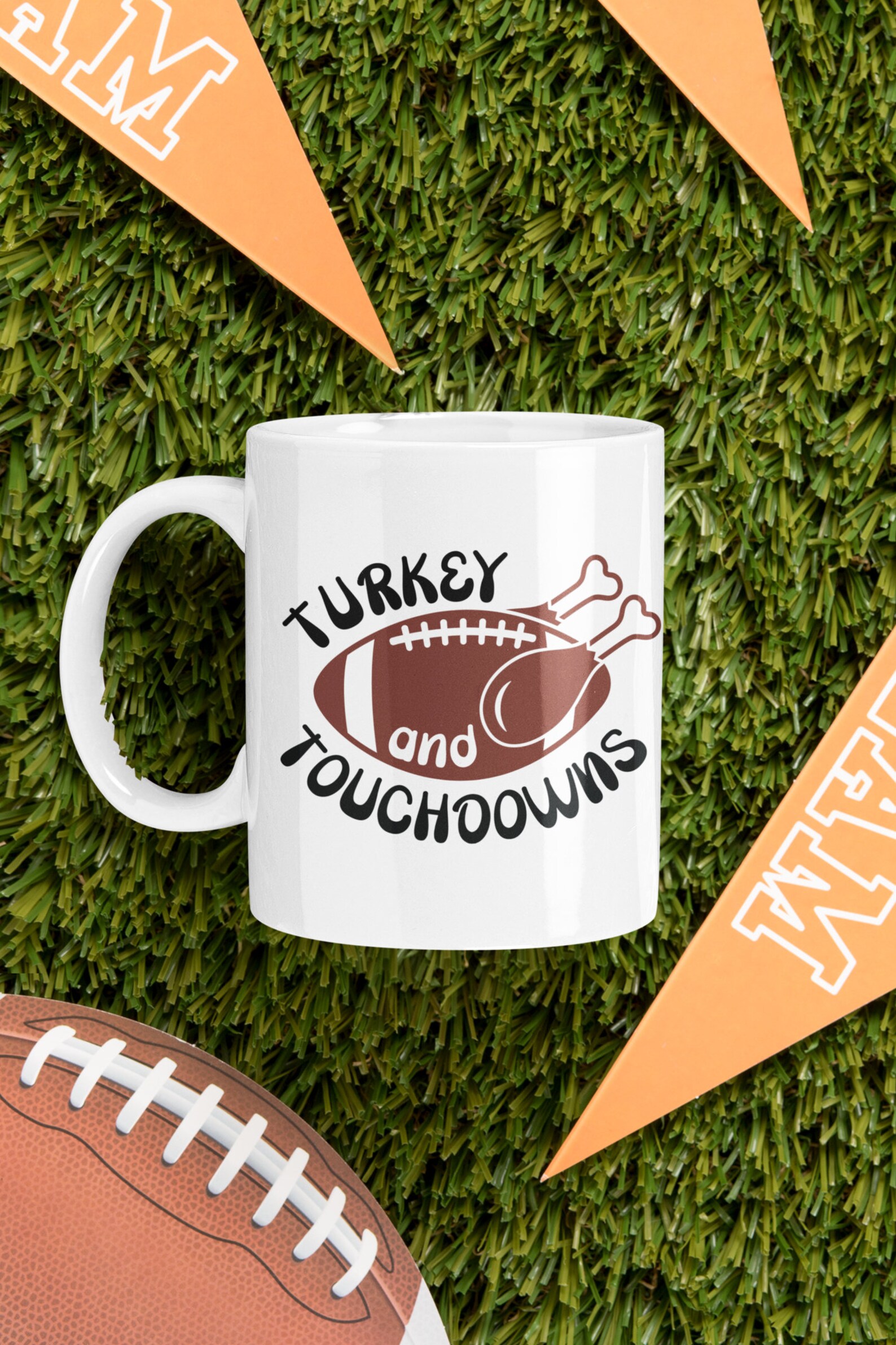 Turkey and Touchdowns SVG Thanksgiving SVG Fall Svg Turkey | Etsy