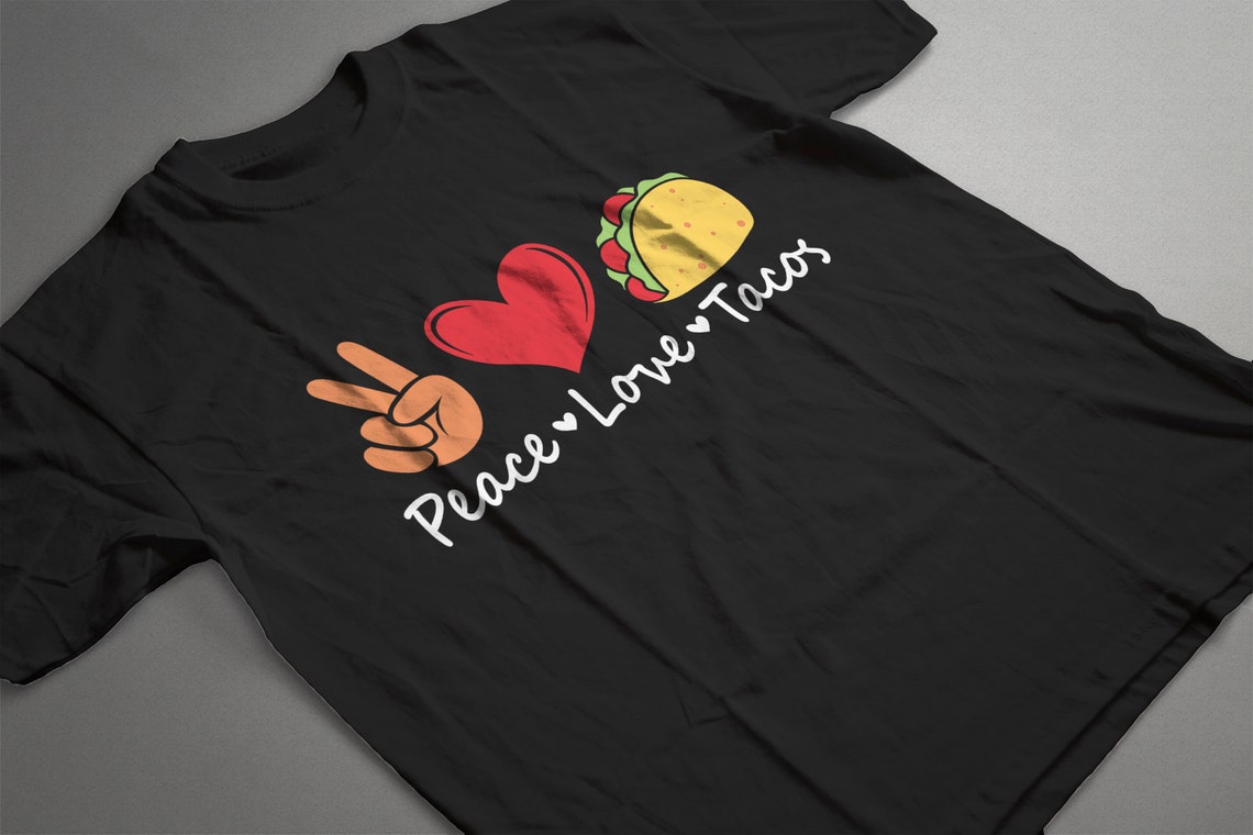 Peace Love Tacos SVG Cinco De Mayo SVG Tacos Lover SVG - Etsy