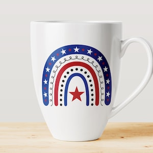 4th of July Rainbow Svg Bundle, Patriotic US Falg Rainbow Svg, American ...
