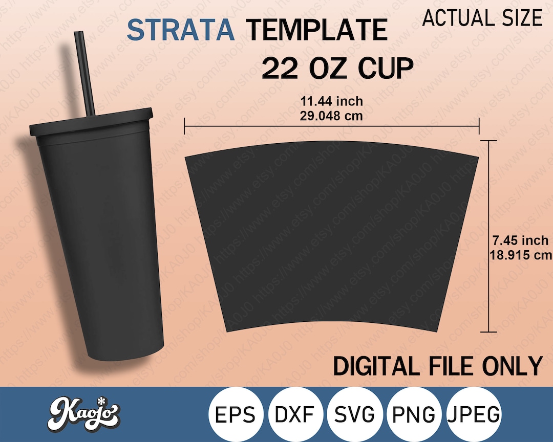 Strata 22 Oz Cup Templates SVG, Strata Tumbler Templates SVG, Instance ...