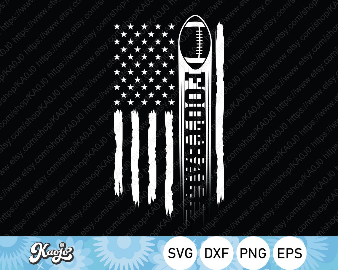 American Football USA Flag SVG American Football Flag SVG - Etsy