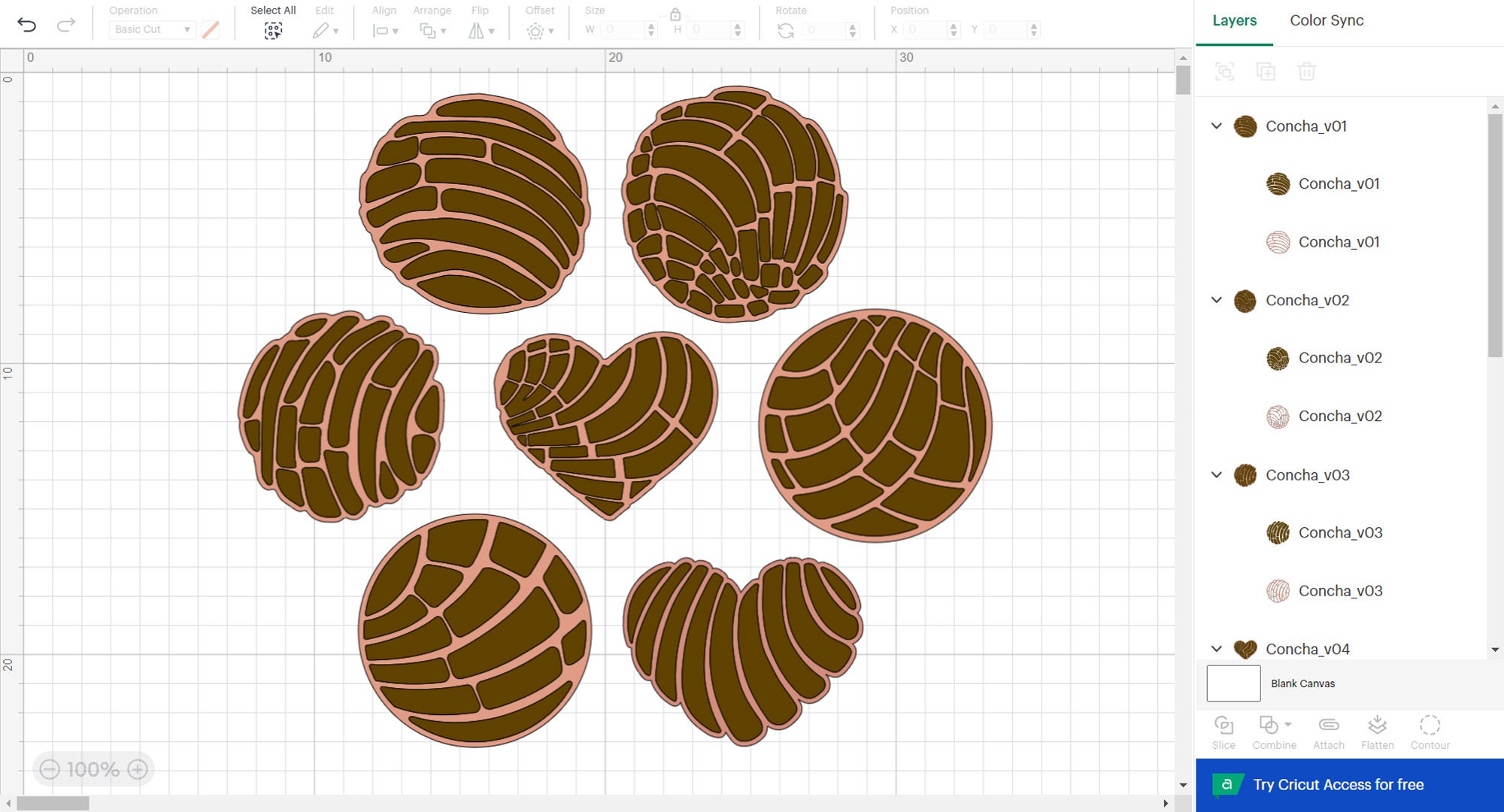 Mexican Conchas SVG Bundle Pan Dulce SVG Cafecito Y Chisme - Etsy