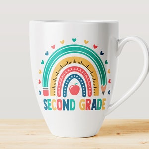 Second Grade Rainbow Svg, First Day of School Svg, Back to School Svg ...