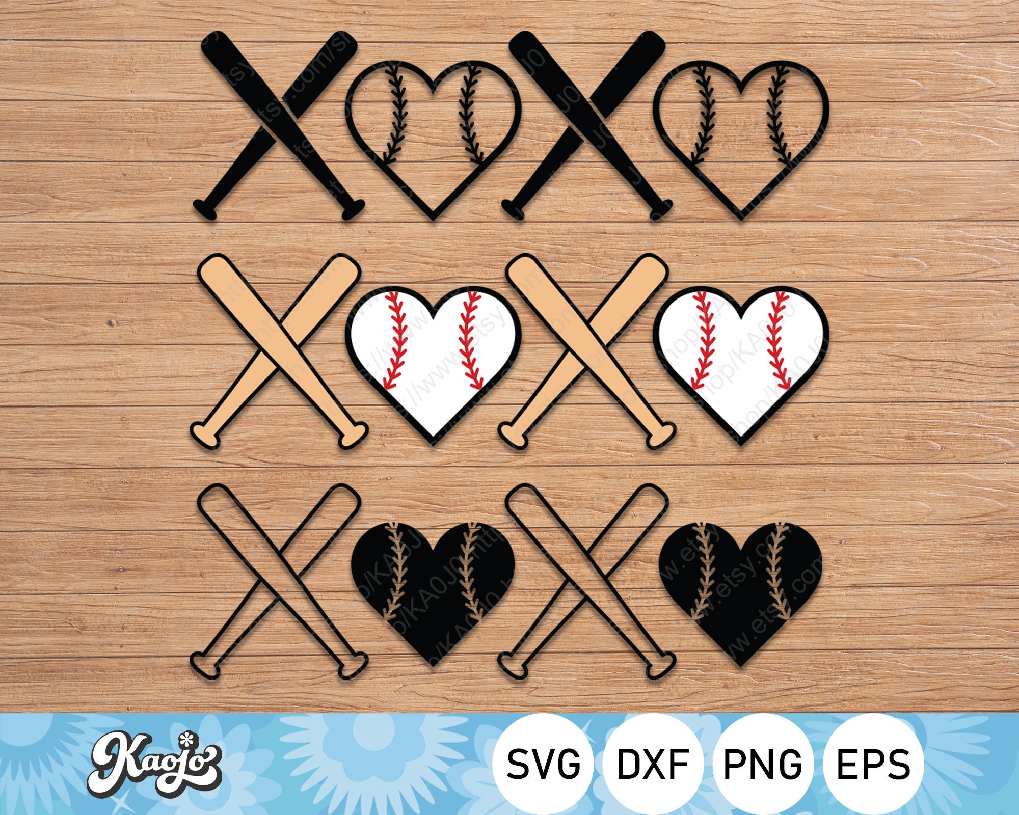 Baseball XOXO Svg Baseball Valentines Day Svg Baseball Heart | Etsy