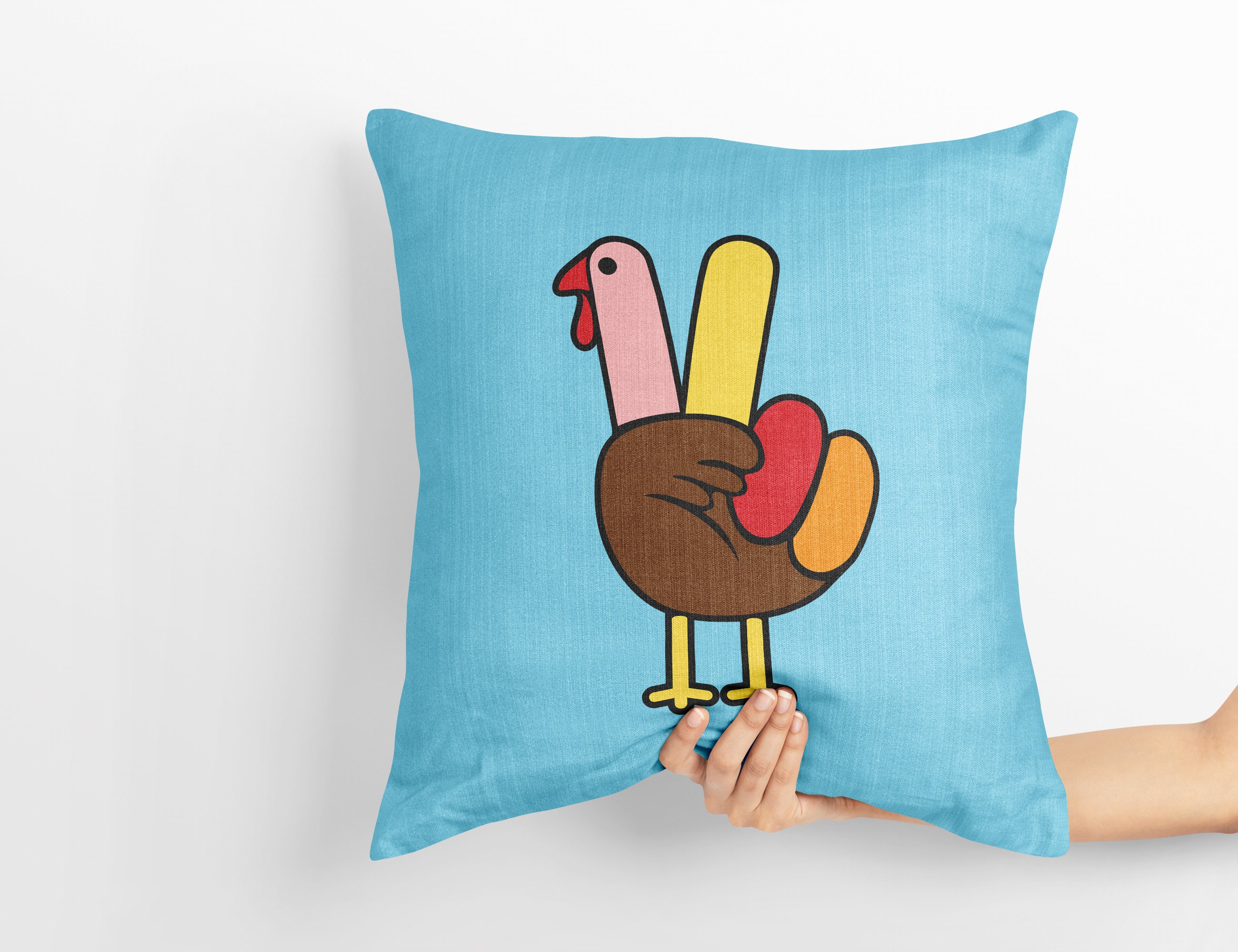 Peace Sign Turkey Hand SVG, I Love You Sign Turkey Hand SVG ...