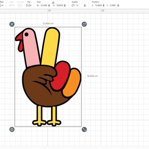 Peace Sign Turkey Hand SVG, I Love You Sign Turkey Hand SVG ...