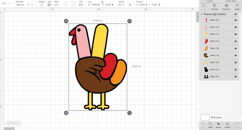 Peace Sign Turkey Hand SVG, I Love You Sign Turkey Hand SVG ...