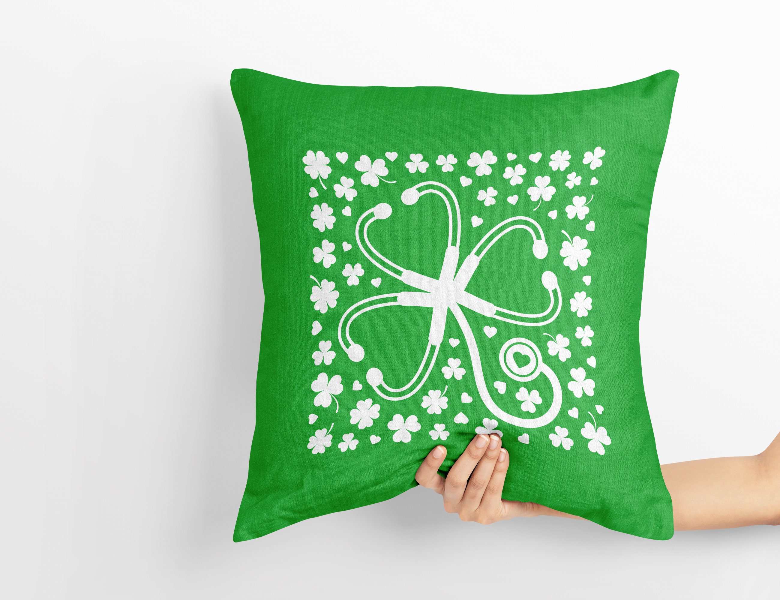 Nurse St. Patrick's Day SVG Stethoscope Shamrock SVG - Etsy