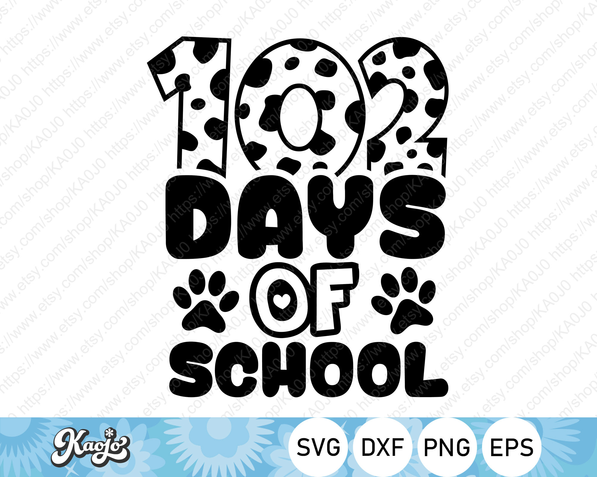 102 Days of School SVG 100th Day of School SVG Teacher Days - Etsy