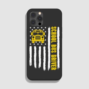 School Bus Driver American Flag Svg, 1st Day of School Svg, Patriotic ...