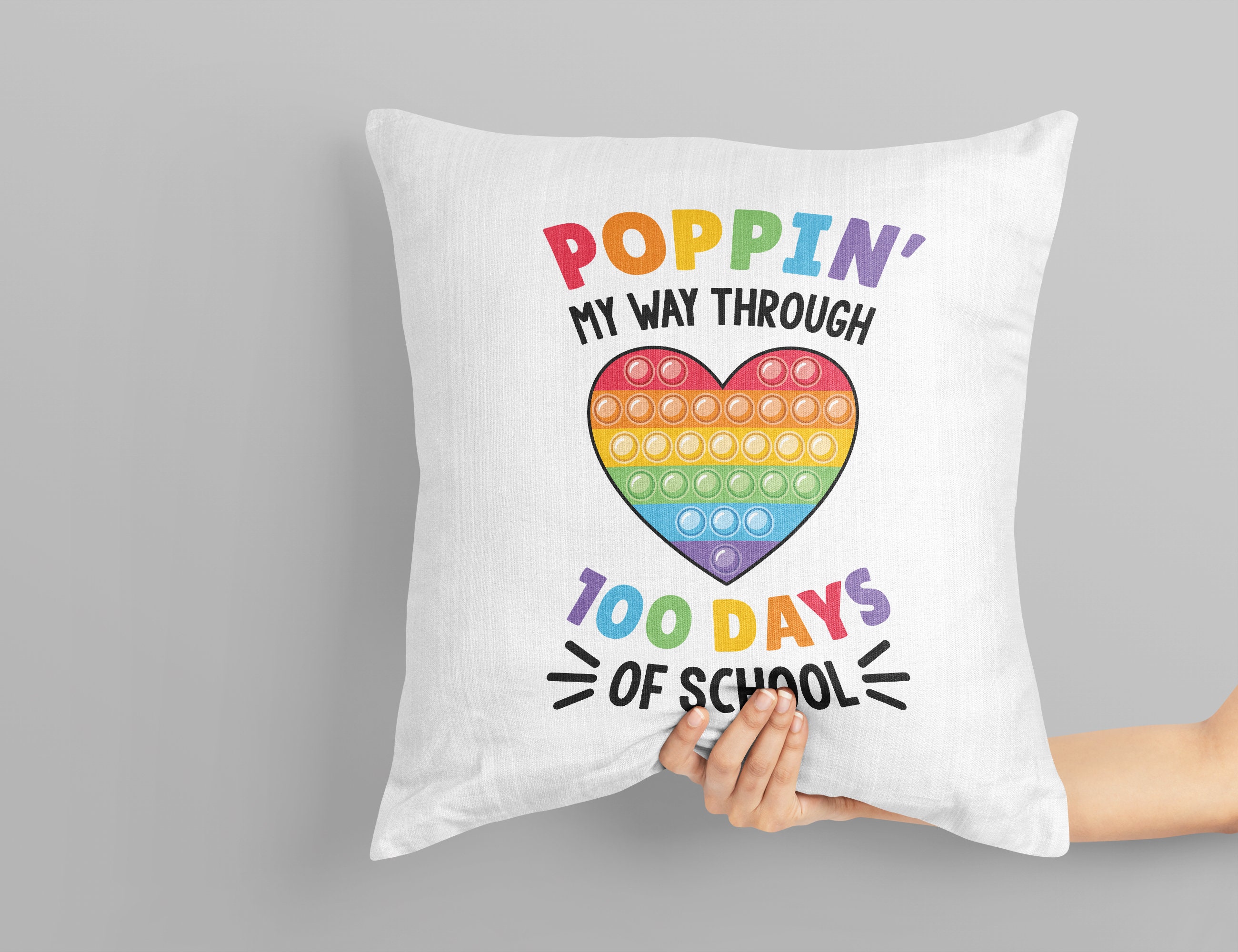 Poppin' My Way Through 100 Days of School Svg 100th Day - Etsy